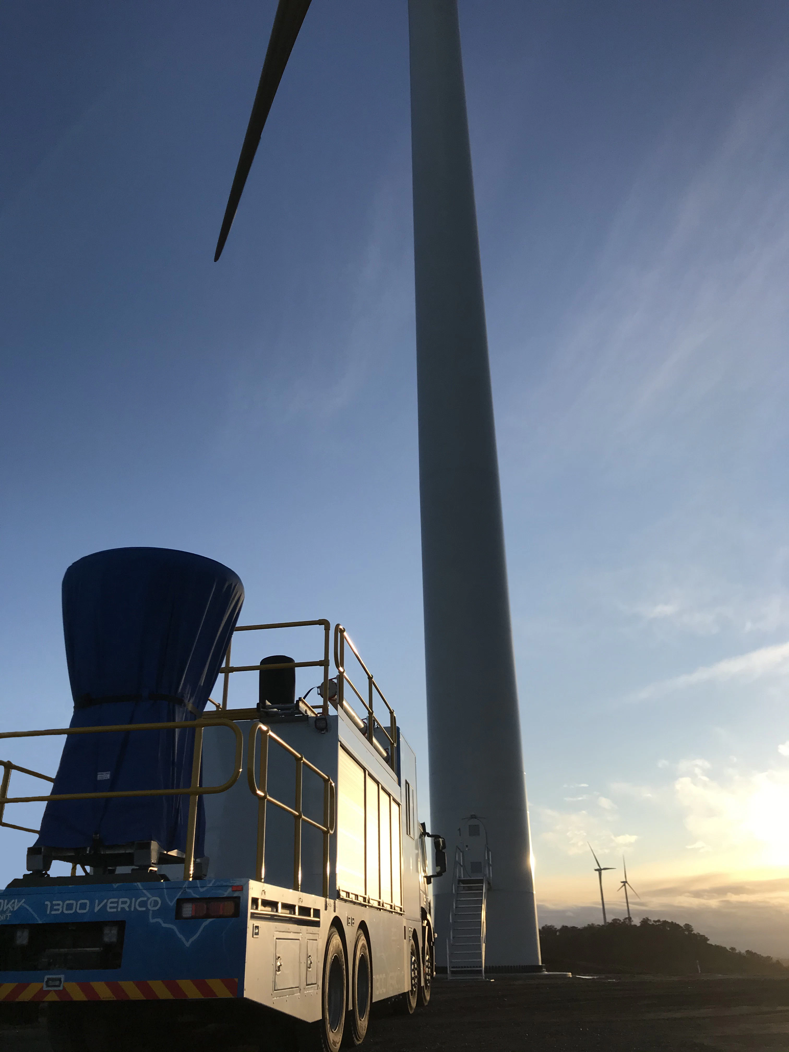 Transformer testing at Wind Farm