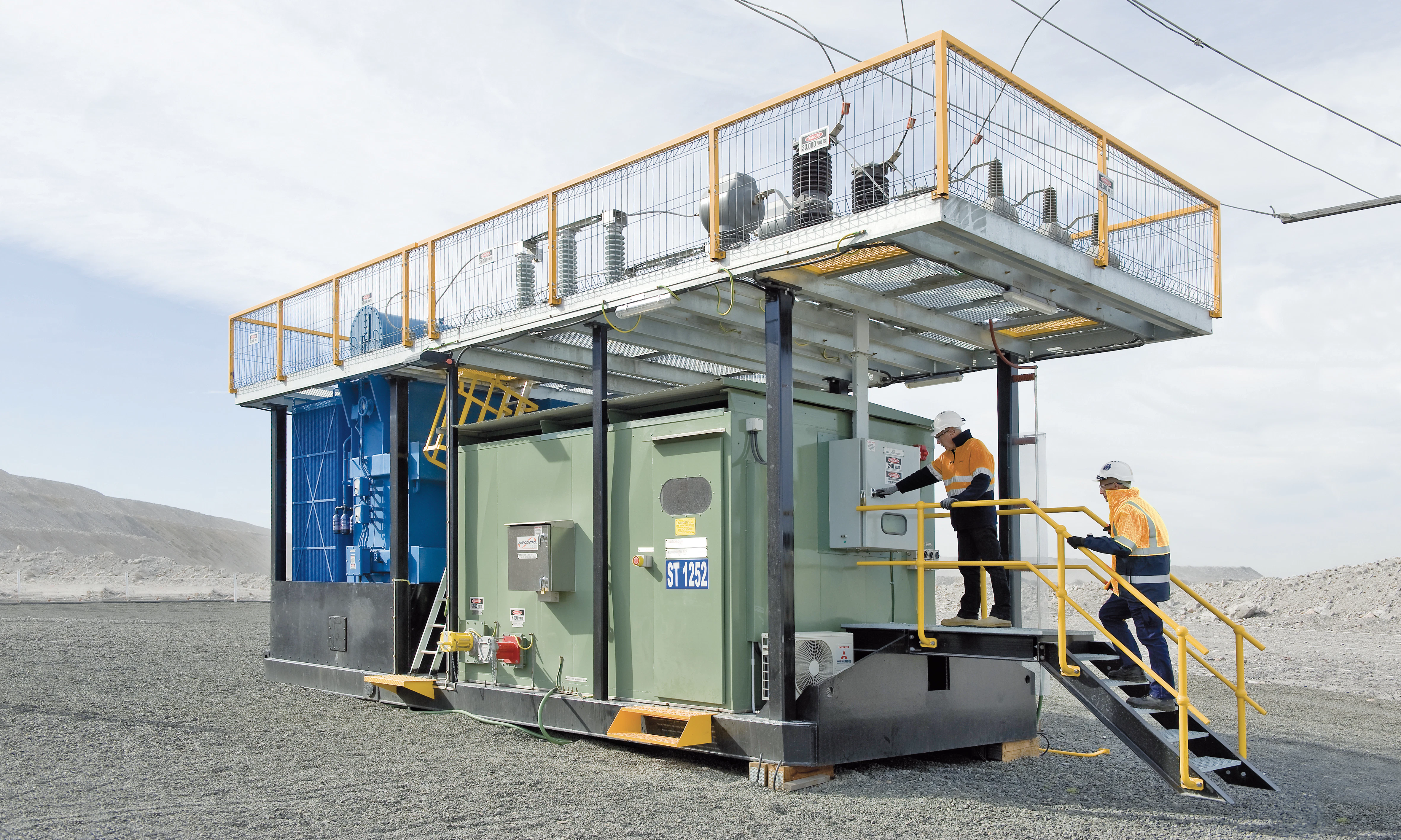 Substation commissioning at Solar Farm