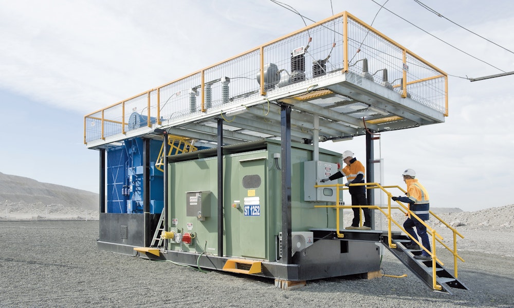 Substation commissioning at Nevertire Solar Farm